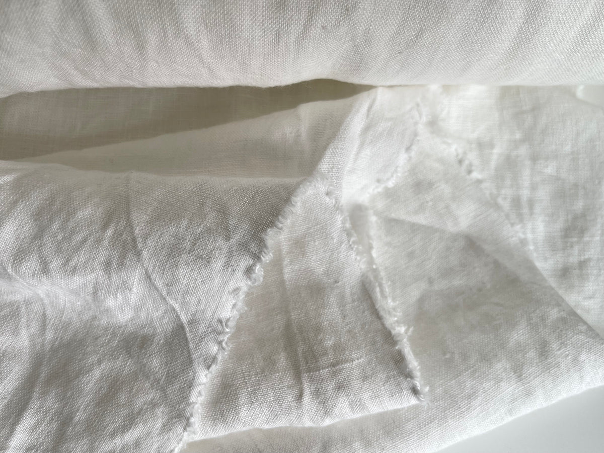 Washed Linen Fabric - Ivory – Terra Textilia