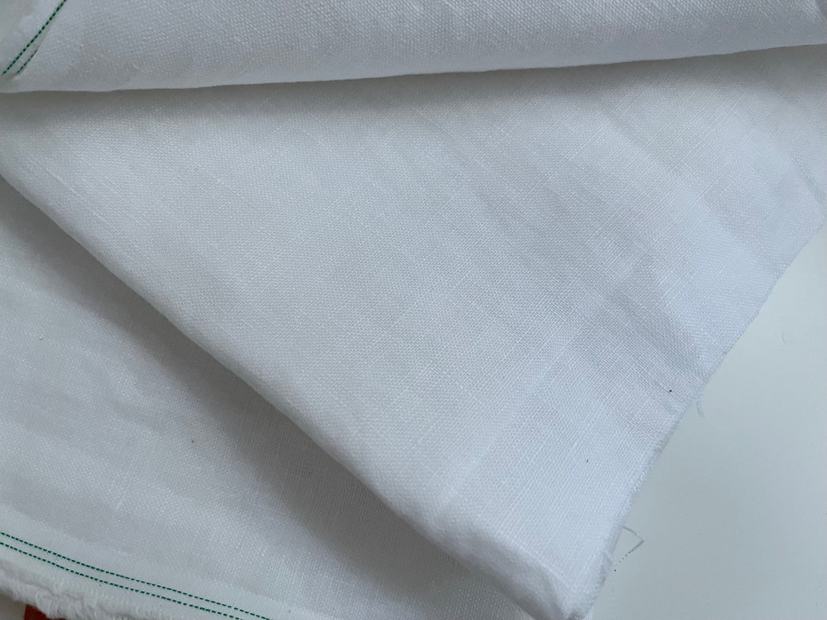 Linen Fabric Remnants - Pure White – Terra Textilia